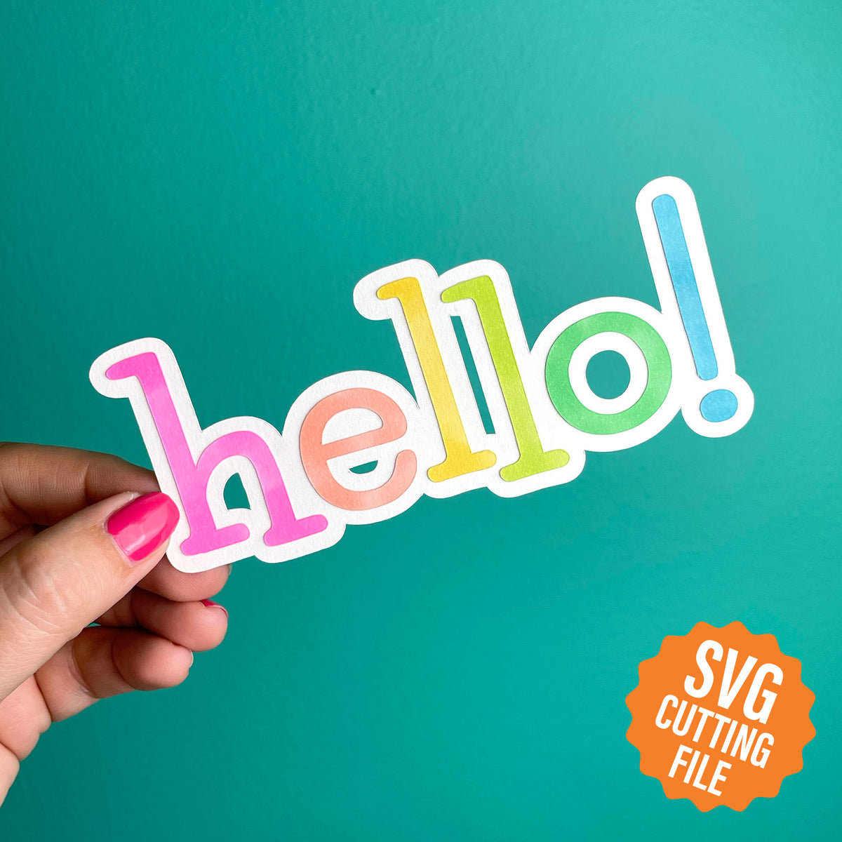 Hello SVG Card and Scrapbook Embellishment – Especially Paper