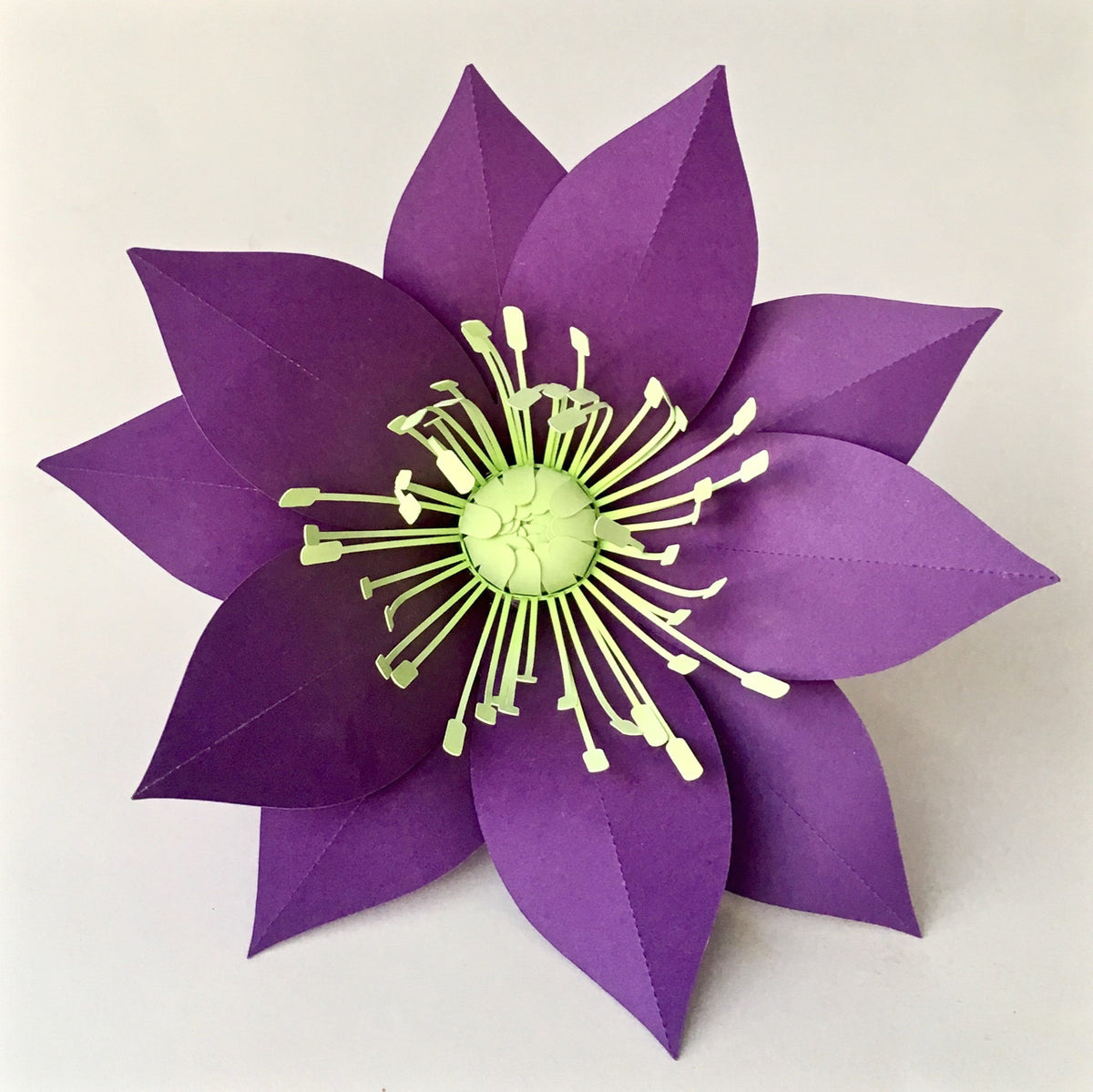Paper Flower Template, Trumpet-Style Flower for Silhouette or Cricut C ...