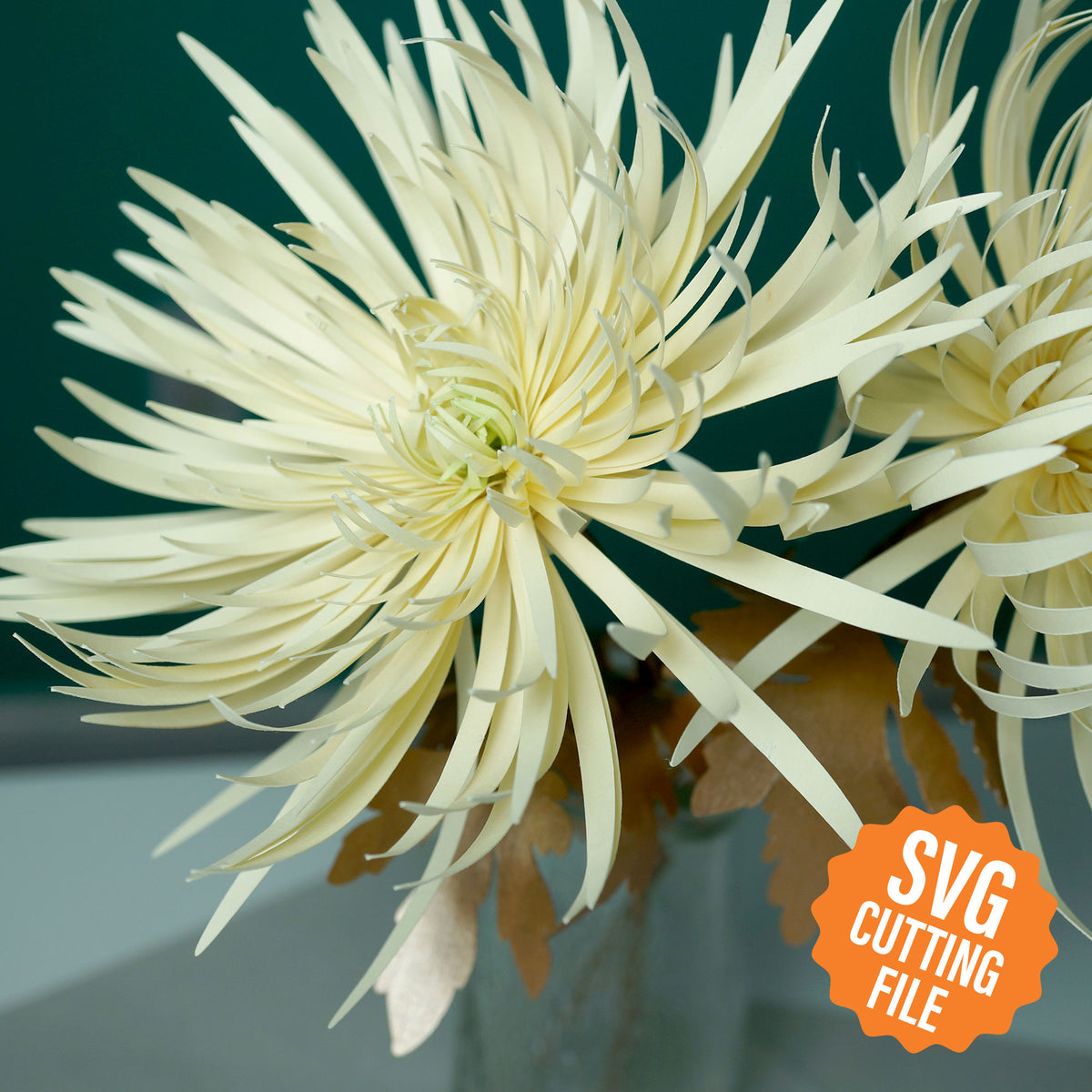 Paper Spider Mum Cutting File for Silhouette or Cricut Cutting Machine ...